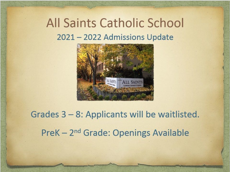 All Saints School Portland OR | Catholic Pre-K through eighth grade ...